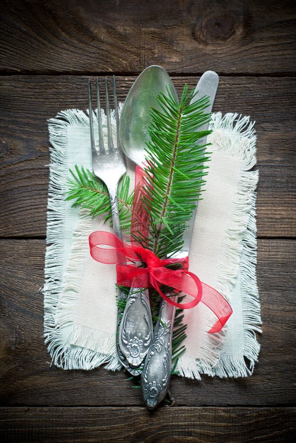 Christmas silverware stock photo. Image of festive, merry - 61317948