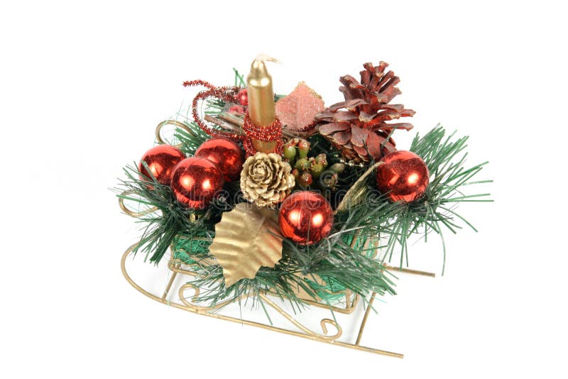 Christmas sledge stock photo. Image of candle, sleigh - 3764646