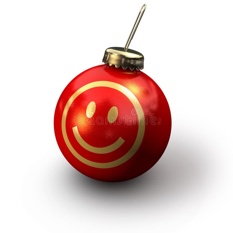 Christmas smiley stock illustration. Illustration of celebration - 1468930