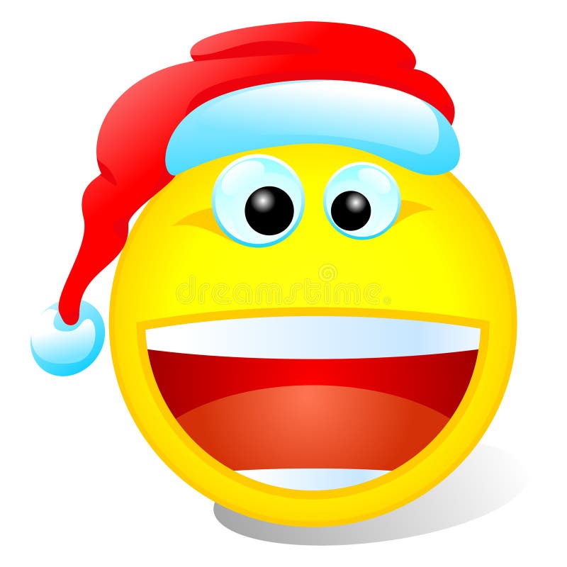 Christmas Smiley stock vector. Illustration of smiley - 3682665