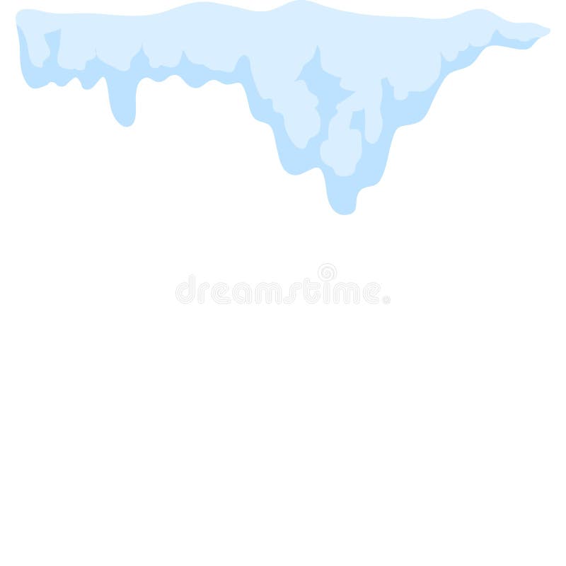 Christmas Snow Cap Border Illustration Stock Vector - Illustration of ...