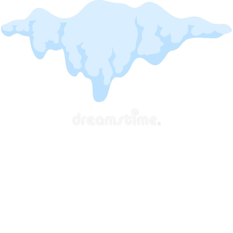 Christmas Snow Cap Border Illustration Stock Vector - Illustration of ...