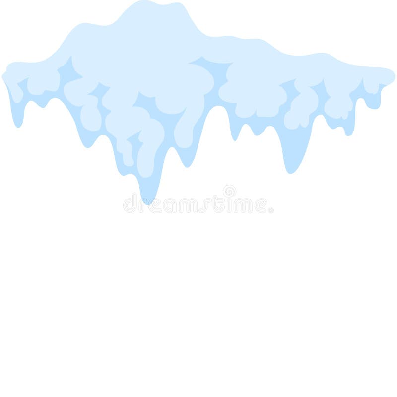 Christmas Snow Cap Border Illustration Stock Vector - Illustration of ...