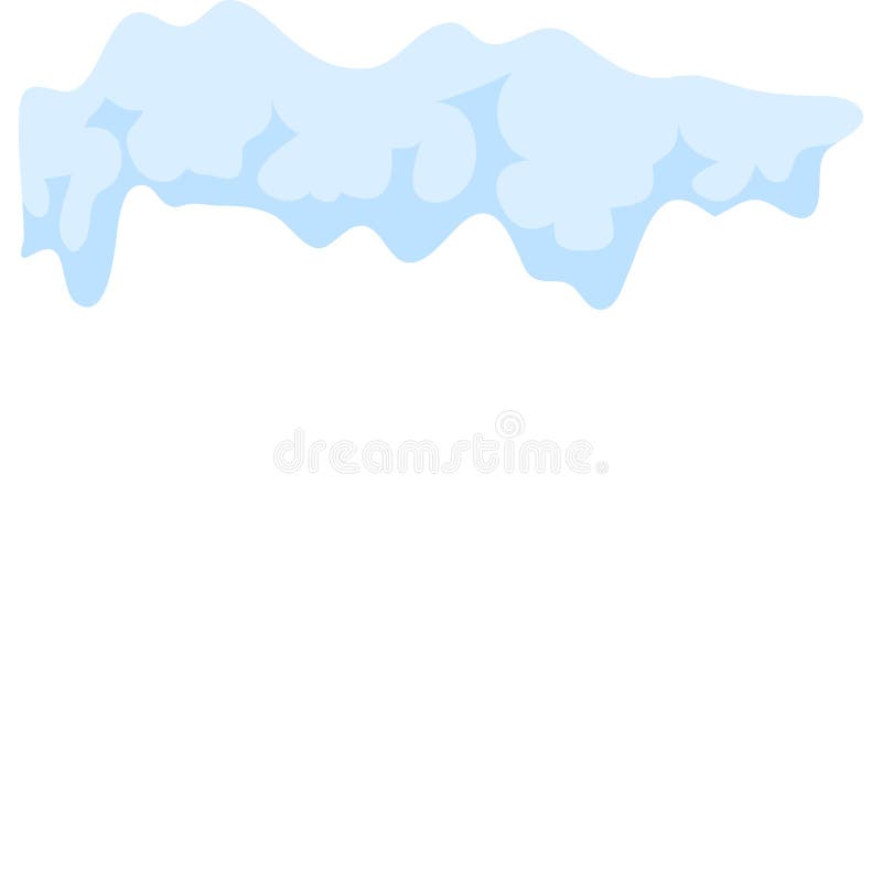 Christmas Snow Cap Border Illustration Stock Vector - Illustration of ...