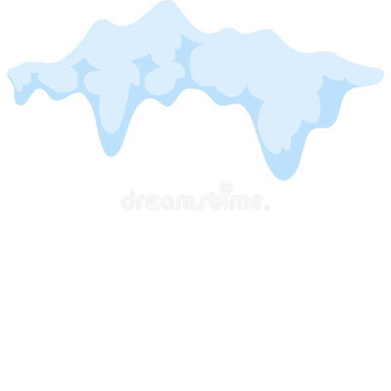 Christmas Snow Cap Border Illustration Stock Vector - Illustration of ...