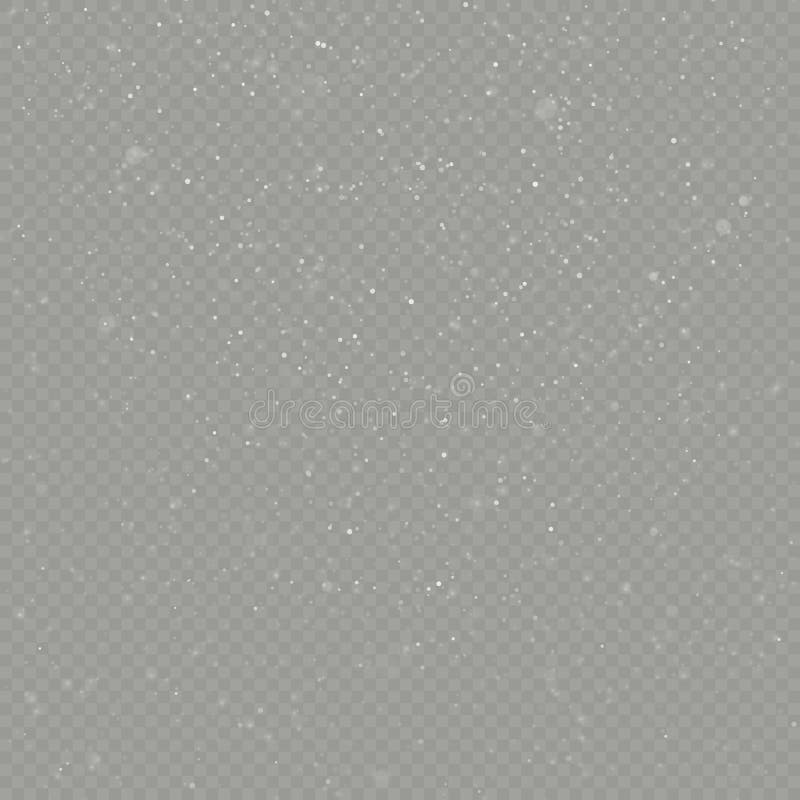 Christmas Snow Falling Overlay Effect. EPS 10 Stock Vector ...