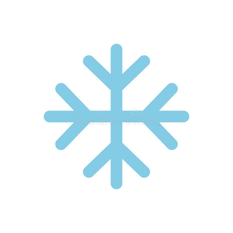 Christmas Snow Icon Vector Basic Design Simple and Modern Stock Vector ...