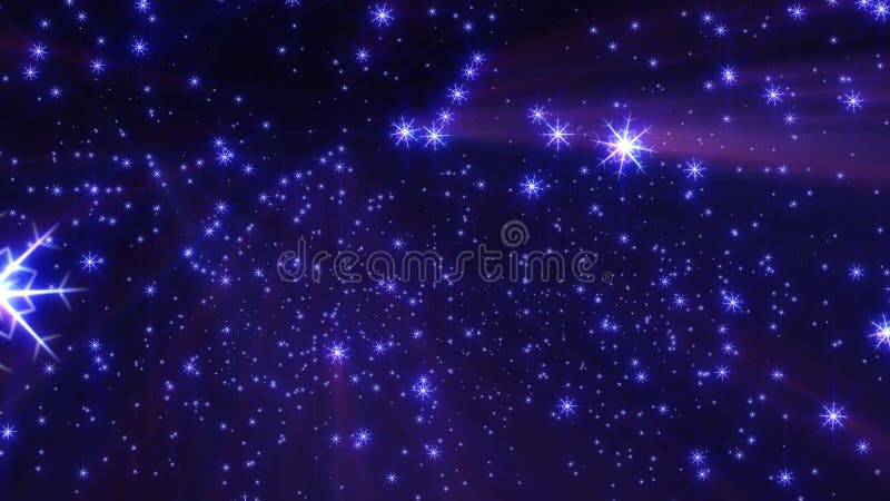 Christmas Snow Stars Light at Night Stock Illustration - Illustration ...