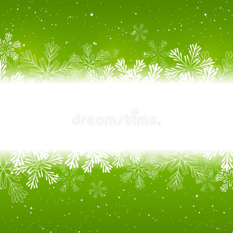 Christmas Snowflakes Border Stock Vector - Illustration of decoration ...