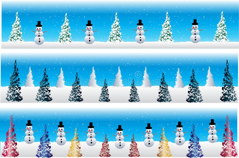 Christmas Snowman Banners stock vector. Illustration of banner - 6972335