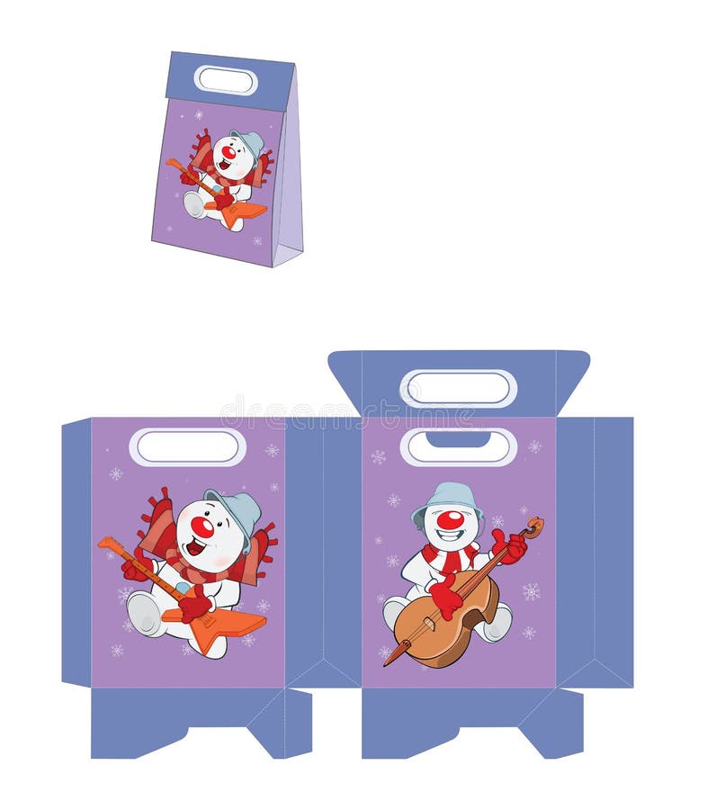 Christmas Snowman. Handbags Packages Pattern Stock Vector ...