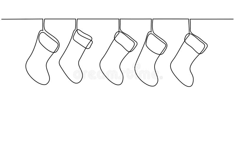Socks Line Drawing Stock Illustrations – 1,967 Socks Line Drawing Stock ...