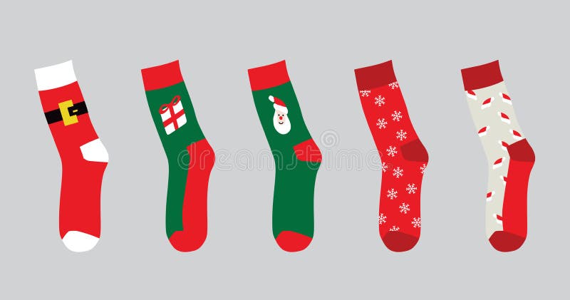 Black Socks, Front, Back and Side View Stock Vector - Illustration of ...