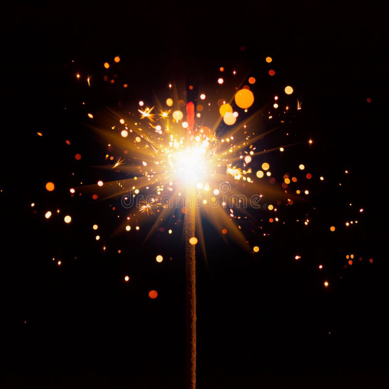 Sparkler sparks light stock photo. Image of background - 51446504
