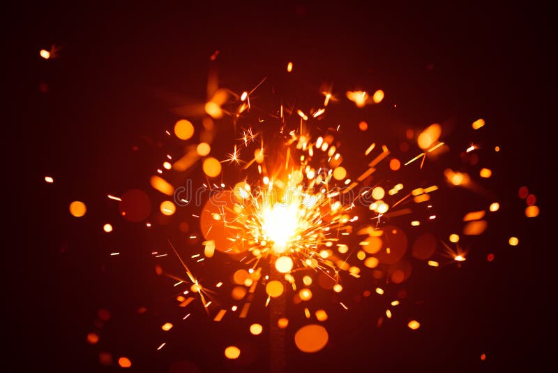 Christmas sparkler in haze stock image. Image of particles - 77941725