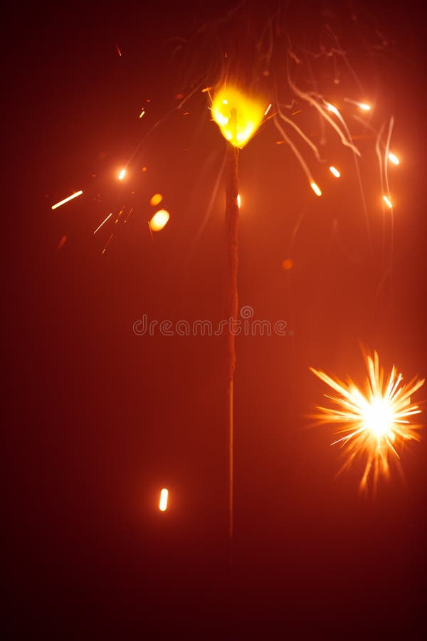 Christmas sparkler in haze stock image. Image of closeup - 81358187