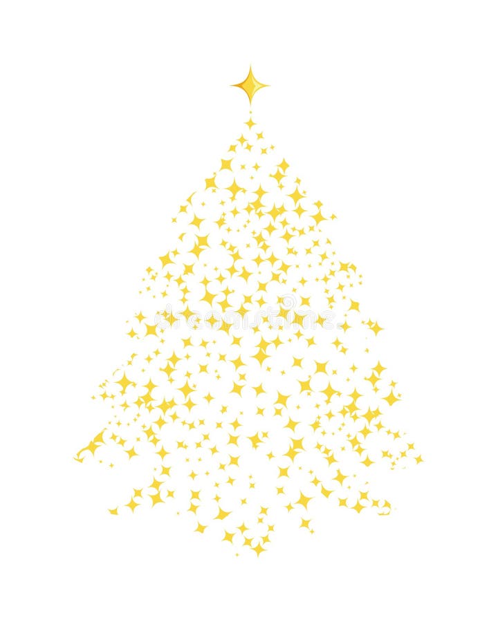 Christmas Sparkling Tree Glowing Stock Vector - Illustration of shiny ...