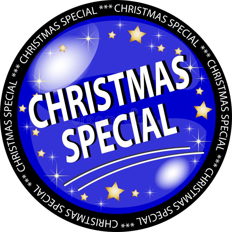 Christmas Special button stock illustration. Illustration of ...