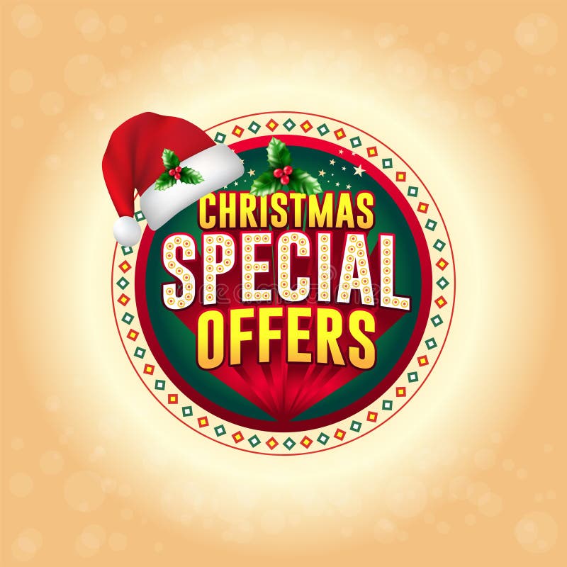 Christmas Special Offers Abstract Circle Logo Vector Stock Vector ...