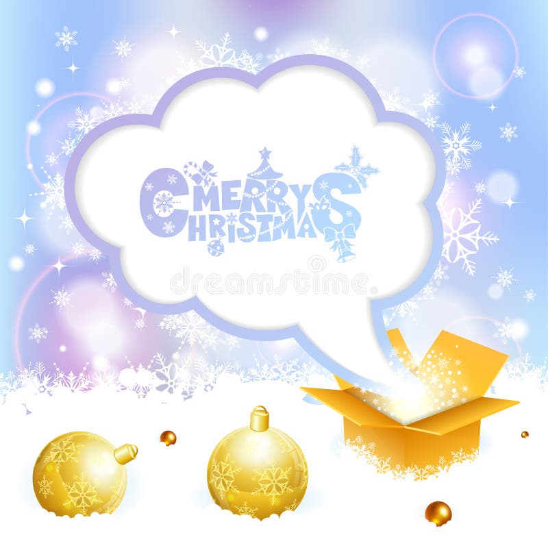 Christmas Speech Bubble stock vector. Illustration of gloss - 28152982