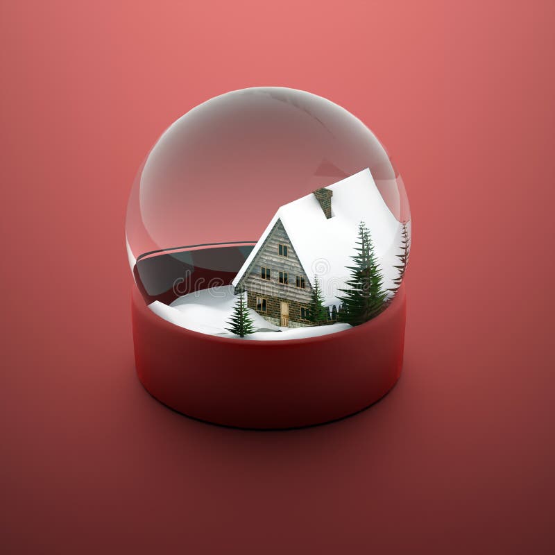 Christmas snow globe stock vector. Illustration of magic - 16763947