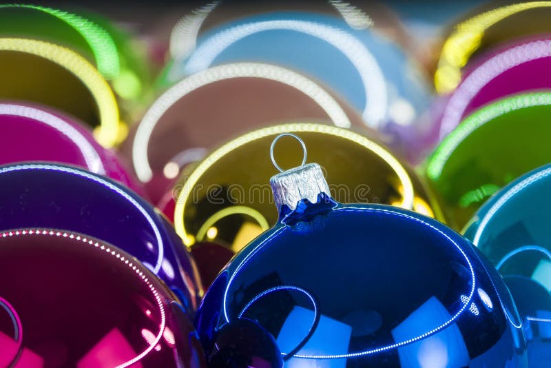 Christmas spheres stock image. Image of blue, object - 105581885