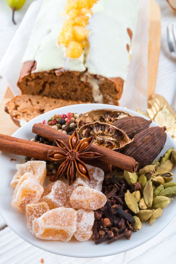 Christmas spices stock photo. Image of nuts, background - 44922212