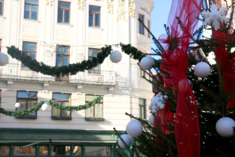 Christmas in Split, Croatia Stock Image - Image of town, bauble: 133873883