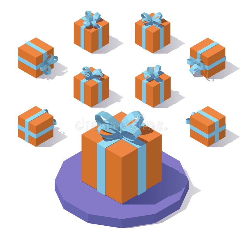 Christmas square gift box stock vector. Illustration of celebrate ...