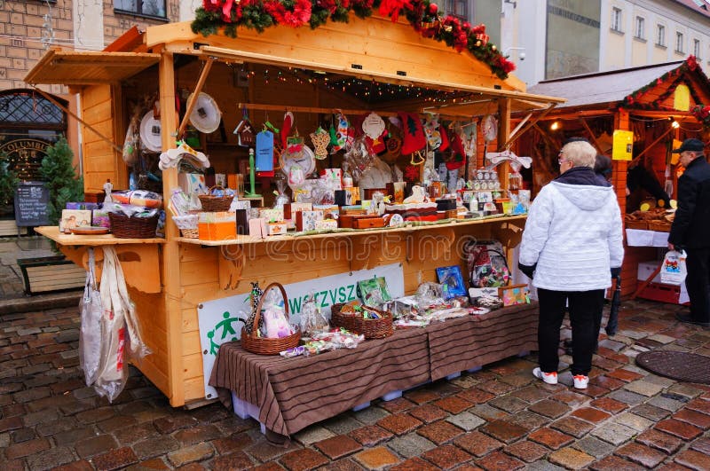 Christmas stand editorial stock photo. Image of christmas - 48763993