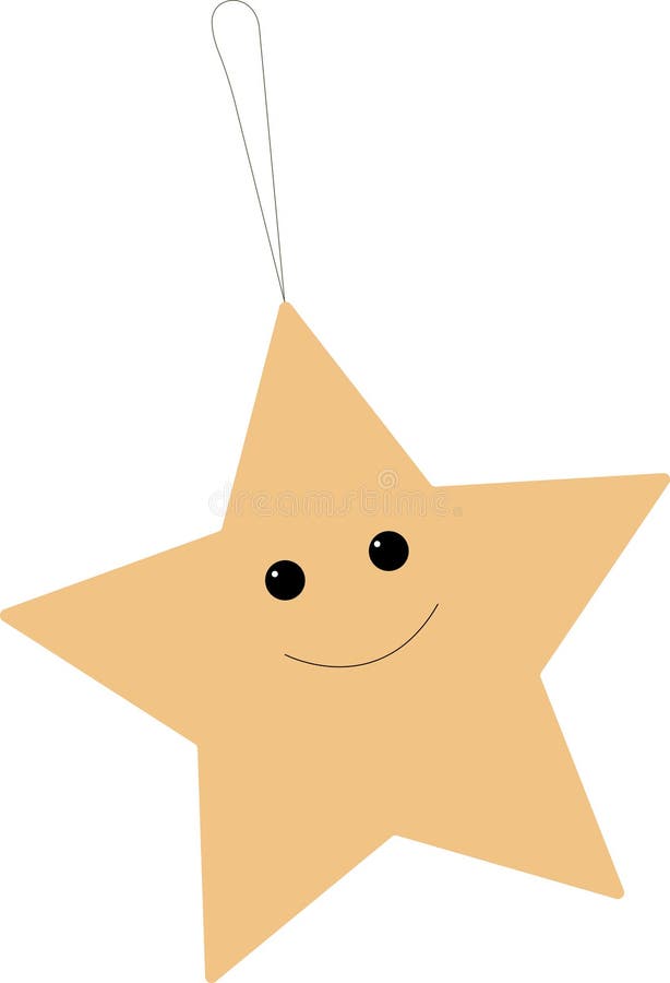 Christmas Star, Golden Star, Christmas Tree Toy, Cartoon Star Stock ...
