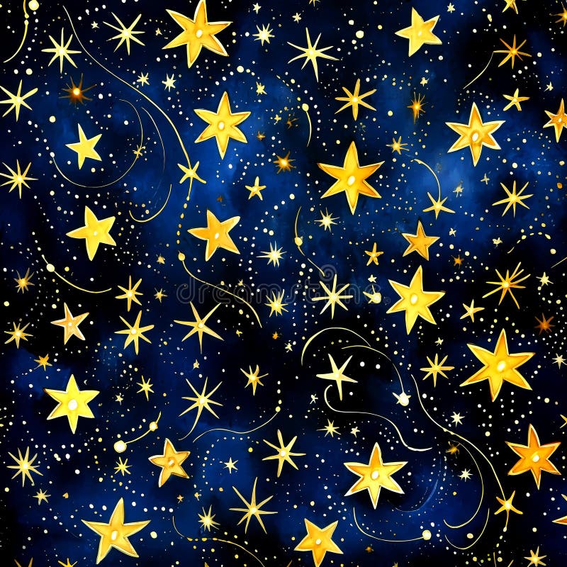 Christmas Star Patterns. AI Generated Stock Illustration - Illustration ...