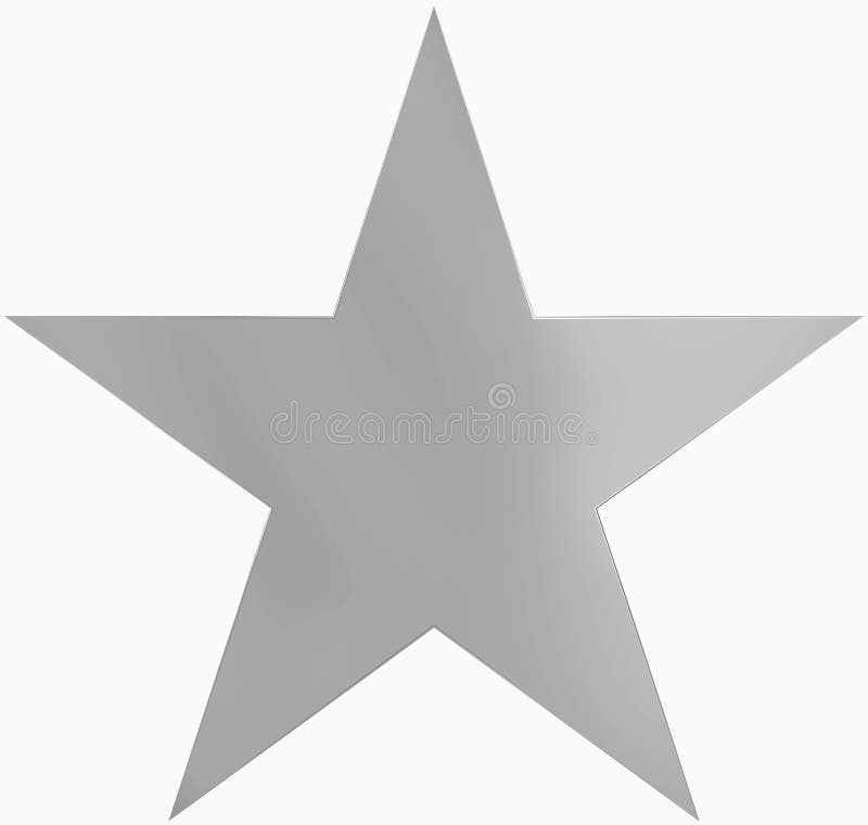 Christmas Star White Simple 5 Point Star Isolated White Stock ...