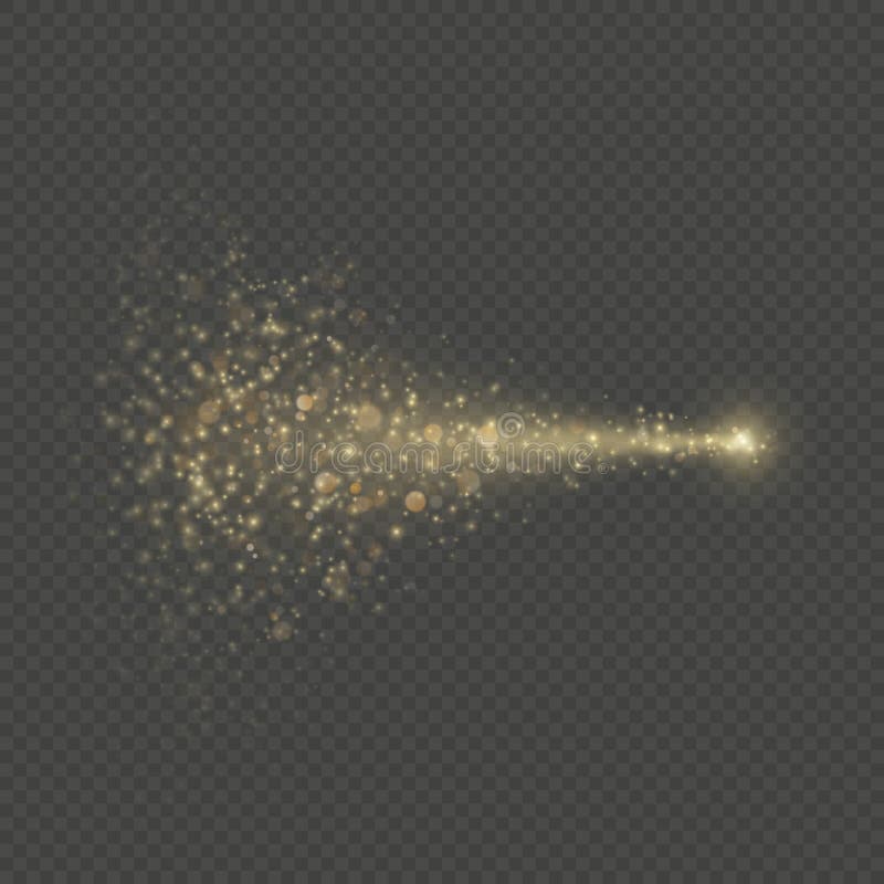 Christmas Stardust Trail Effect. EPS 10 Stock Vector - Illustration of ...