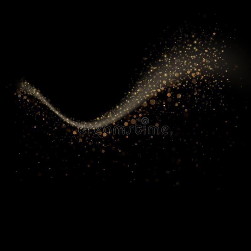Christmas Stardust Trail Effect. EPS 10 Stock Vector - Illustration of ...