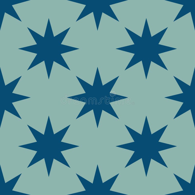 Christmas Stars Seamless Pattern. Vintage Retro Pattern with Stars ...