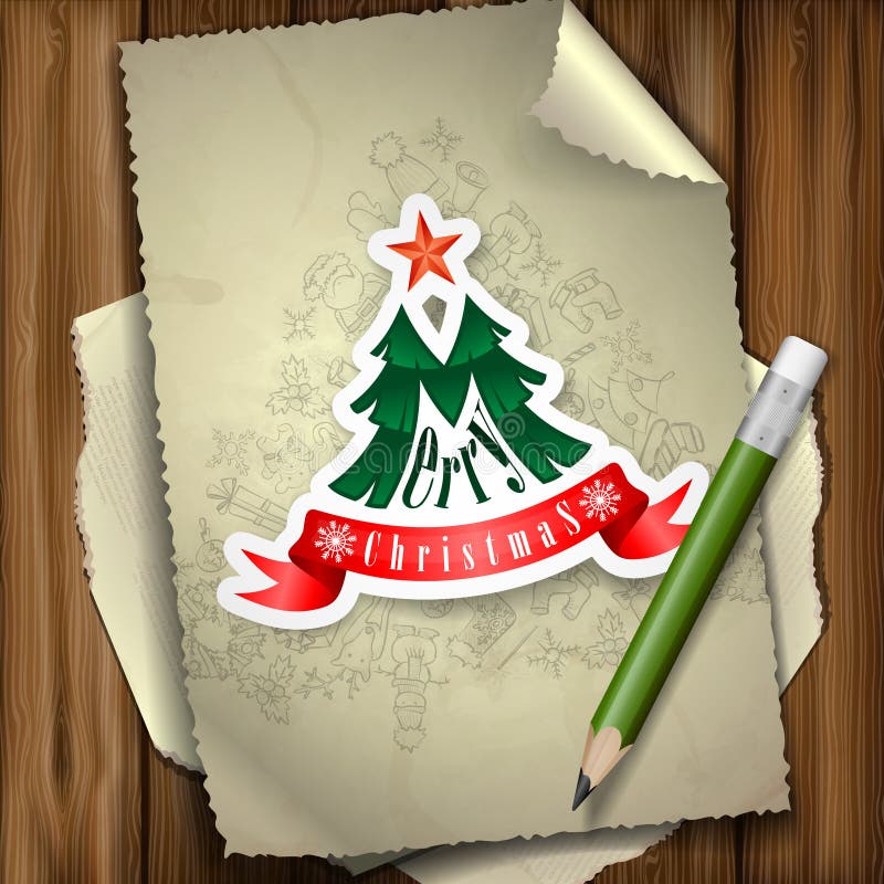 Christmas Sticker. stock vector. Illustration of sock - 35233674