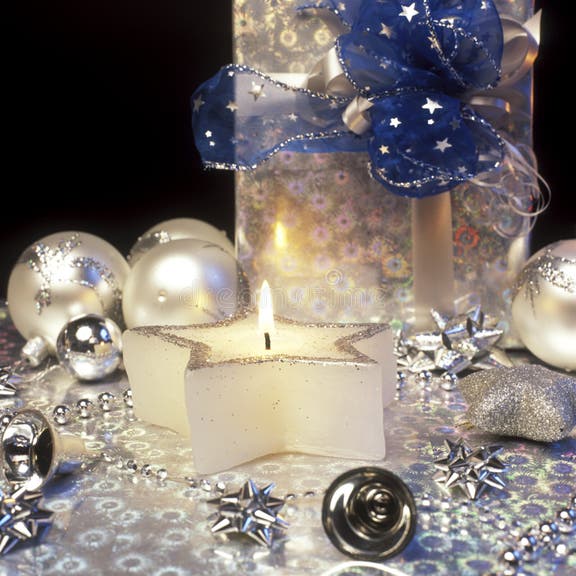 Christmas still life stock photo. Image of bows, close - 14812616