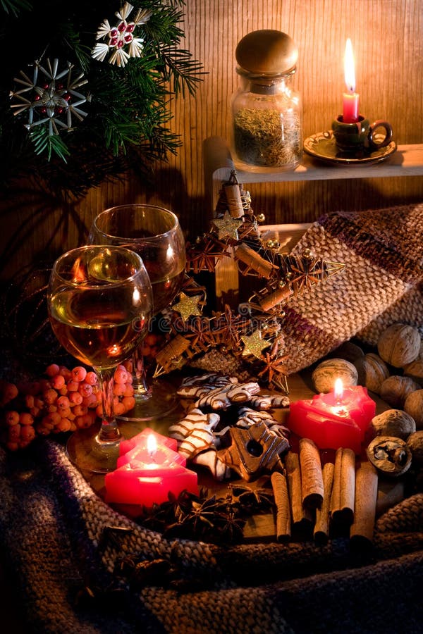 Christmas still life stock image. Image of purple, horizontal - 32357819