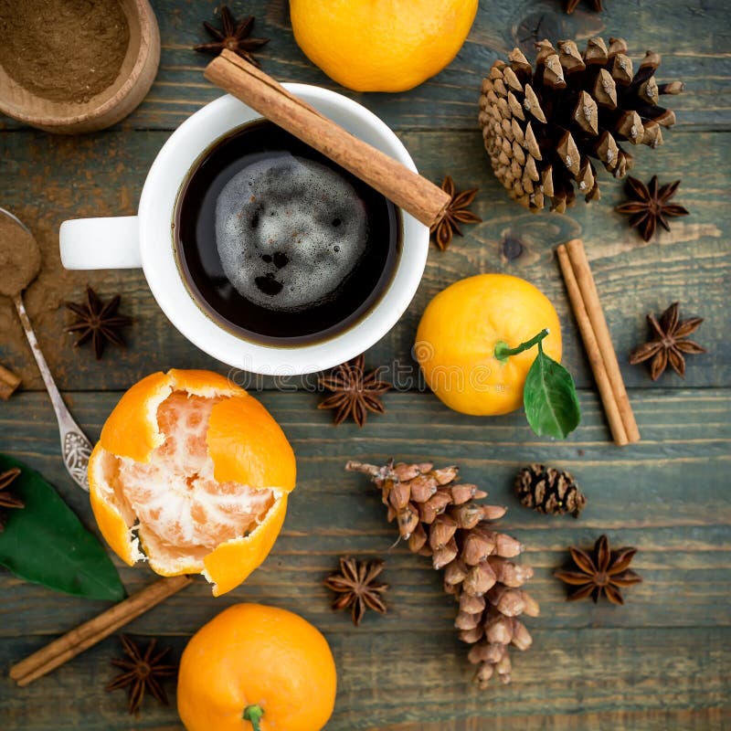 Christmas Still Life. Flat Lay. Still Life.Top View Stock Image - Image ...