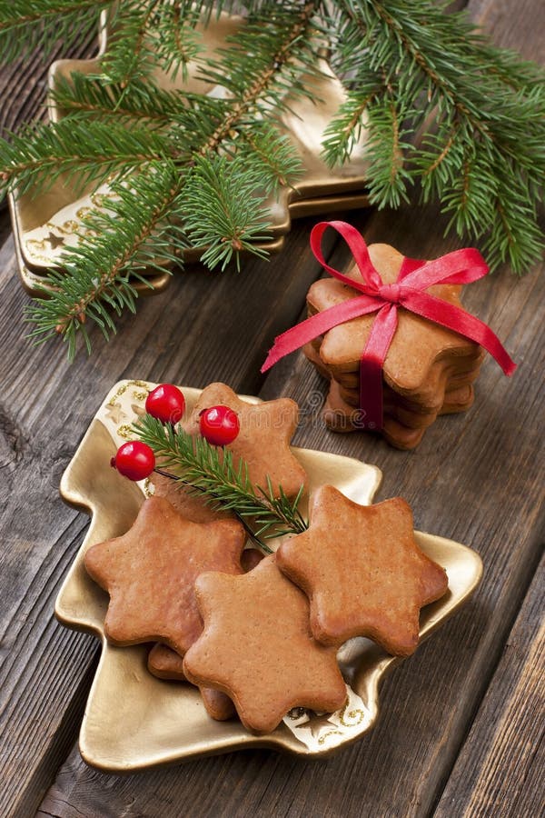 Christmas Still Life with Gingerbread Cookies Stock Photo - Image of ...