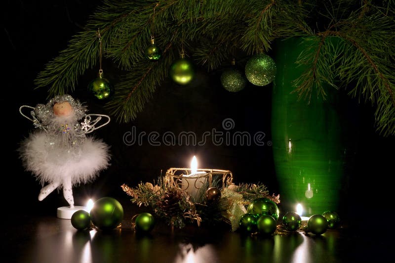 Christmas still-life stock image. Image of tree, night - 62382861