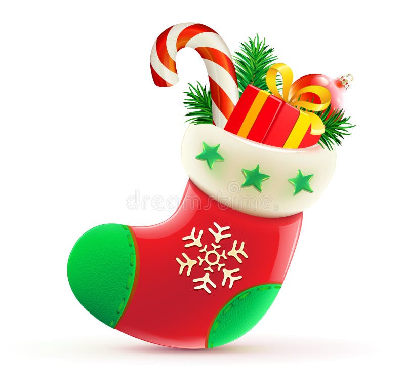 Cartoon Christmas Stocking Stock Illustrations – 7,492 Cartoon ...