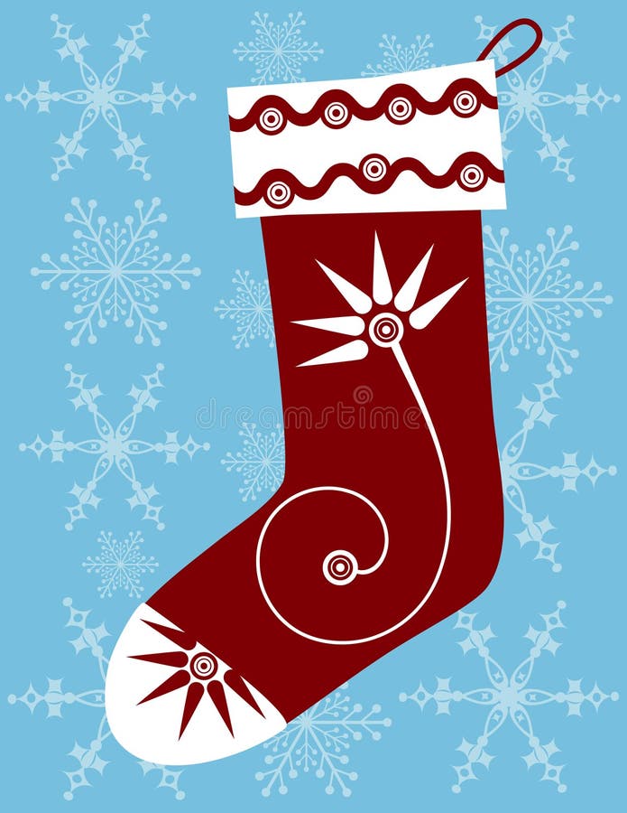 Christmas Stocking Sock Flat Vector Icon, Symbol, Pictogram, Sign ...