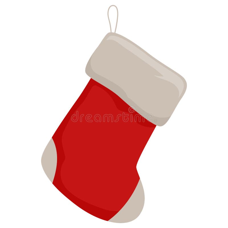Christmas Stocking stock vector. Illustration of blank - 81235551