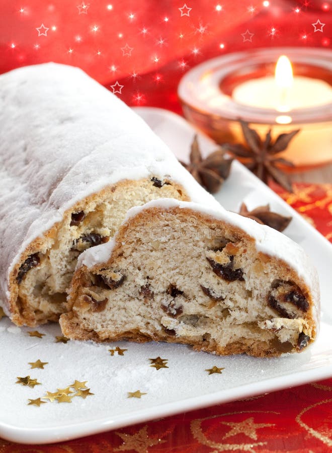 Christmas stollen stock photo. Image of advent, fruit - 16698658