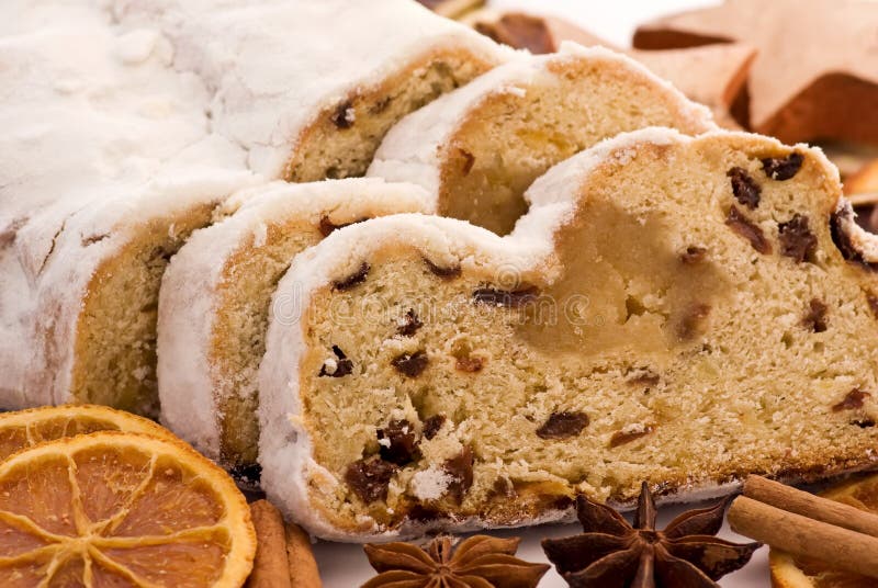 Marzipan stollen stock image. Image of dried, bauble - 17021231