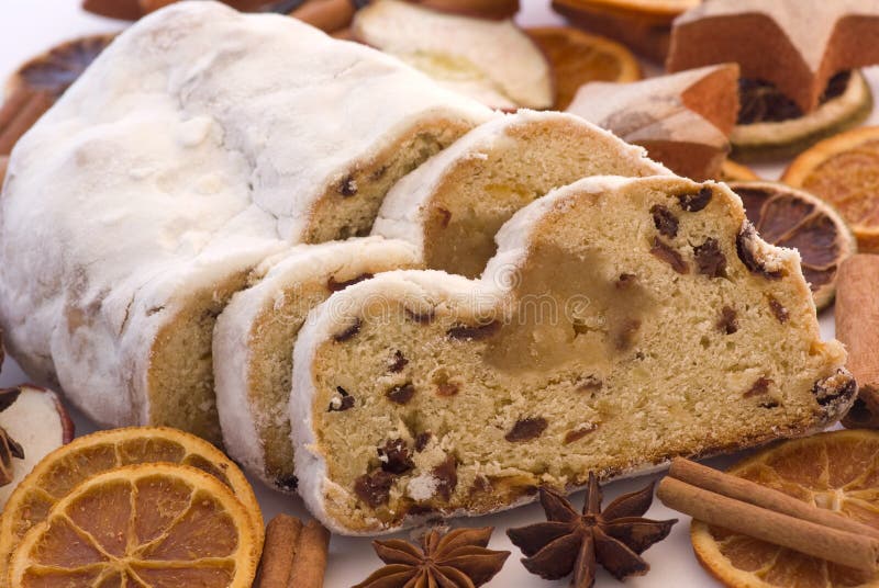 Christmas Stollen stock image. Image of brown, advent - 17021083