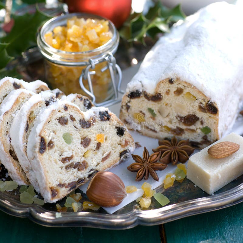 Christmas stollen stock photo. Image of time, cinnamon - 26724708