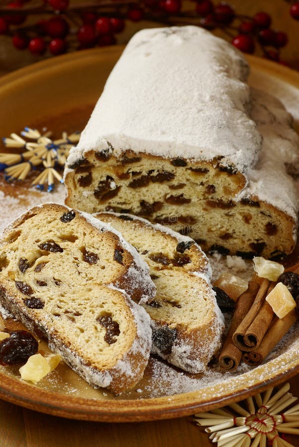 Christmas stollen stock photo. Image of sweet, food, tradition - 32582888